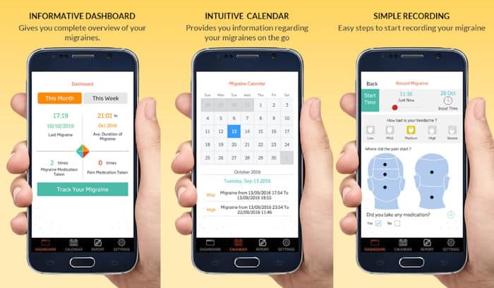 تطبيق تتبع الصداع النصفي - iMigraine - migraine tracker - الدليل الطبي ...